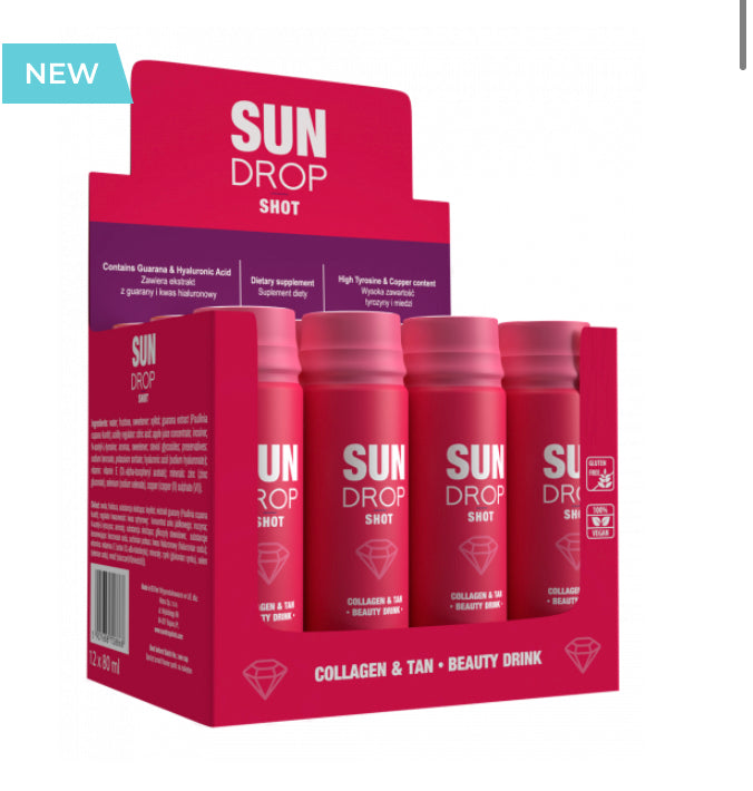 SUN DROP COLLAGEN&TAN SHOT BEAUTY DRINK 12 PCS. – The Tanned Me